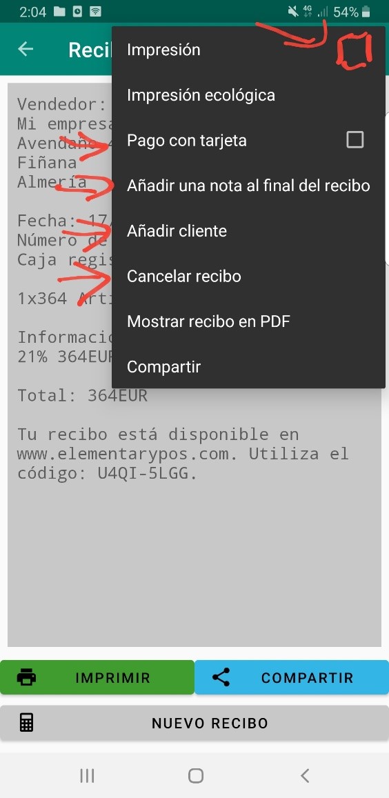 Cómo crear un recibo o una factura en Elementary POS