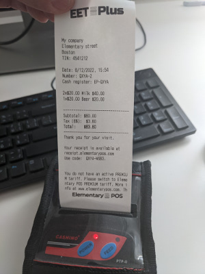 Elementary POS - a simple cash register