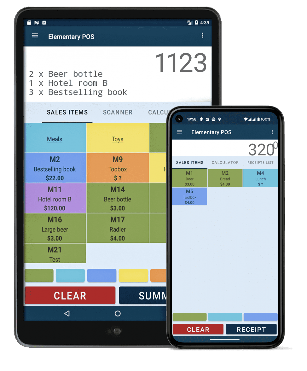 Cash register for stand owners - mobile point of sale
