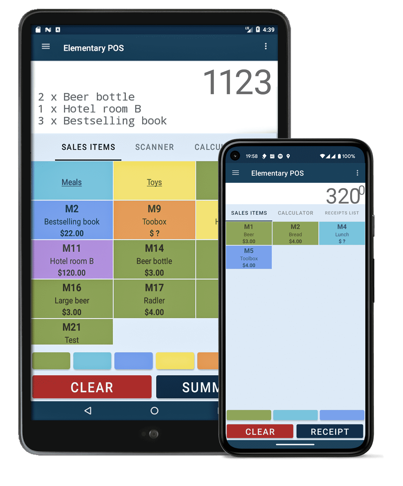 Point of sale for retail - shops, markets, delis