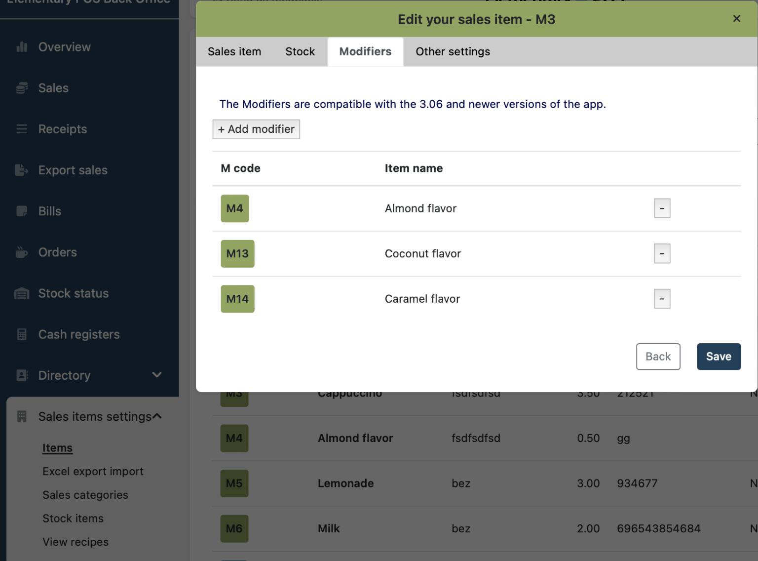 How to Use Modifiers in Elementary POS?